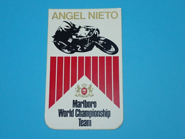 MARLBORO WORLD CHAMPIONSHIP Team Angel Nieto Adesivo Stickers EUR 28,00 ...