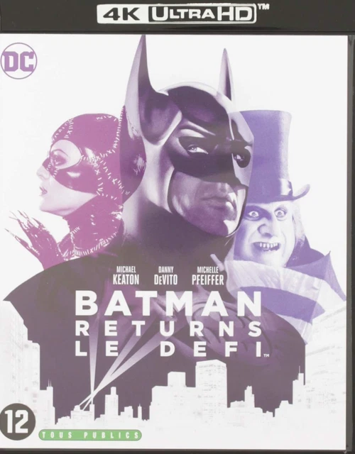 BATMAN RETURNS (4K UHD Blu-ray) Christopher Walken Danny DeVito Michael ...