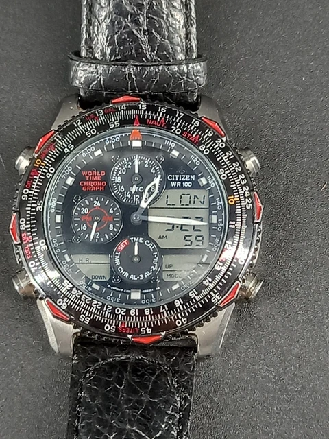 ARMBANDUHR CITIZEN PROMASTER WR 100 C300 World time chronograph ...