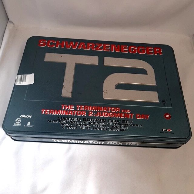 JAMES CAMERON’S THE Terminator Box Set Deluxe Vhs Metal Box Collector’s ...