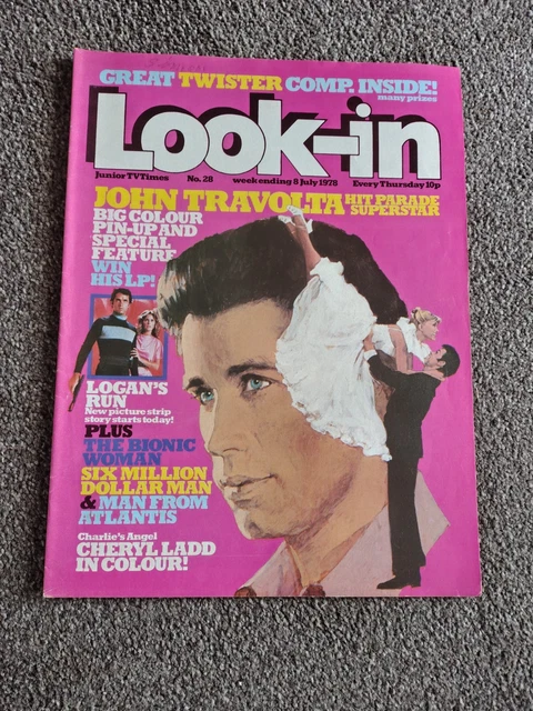 LOOK IN MAGAZINE July 8th 1978 John Travolta Poster & Cheryl Ladd # 28 ...