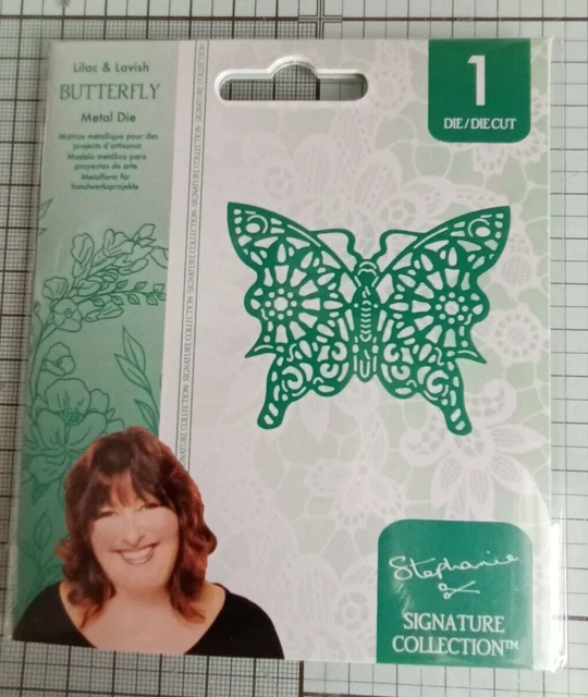 STEPHANIE SIGNATURE COLLECTION Lilac & Lavish Butterfly Metal Die NEW £ ...