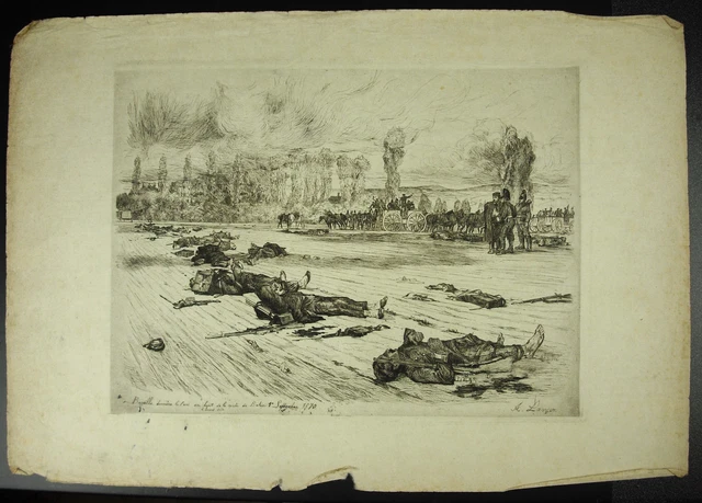 AUGUSTE ANDRÉ LANÇON guerre franco-prussienne Bataille de Bazeilles 1 ...