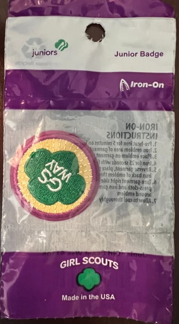 JUNIOR GIRL SCOUT Way Badge, New in Bag $3.50 - PicClick