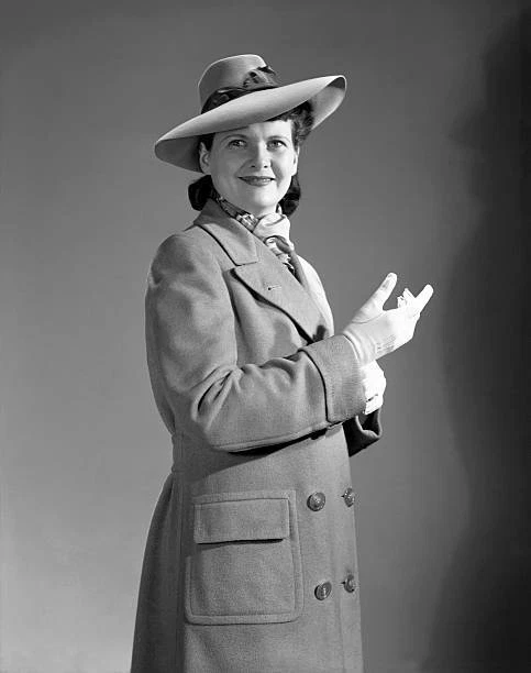 RADIO ACTRESS RUTH Yorke models some fashions in New York NY Feb 1940s ...