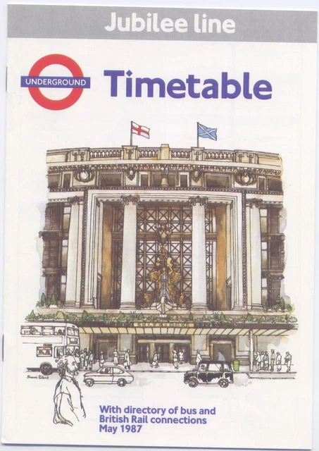 VINTAGE LONDON UNDERGROUND Jubilee Line timetable booklet May 1987 £1.00 - PicClick UK