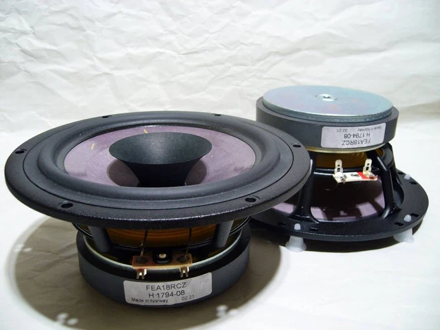 SEAS PRESTIGE FEA18RCZ 6.5" Full-Range Speaker Driver Pair Unused ...