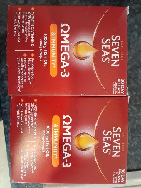 SEVEN SEAS OMEGA-3 Max Strength Food Supplement (30 Capsules) £9.00 - PicClick UK
