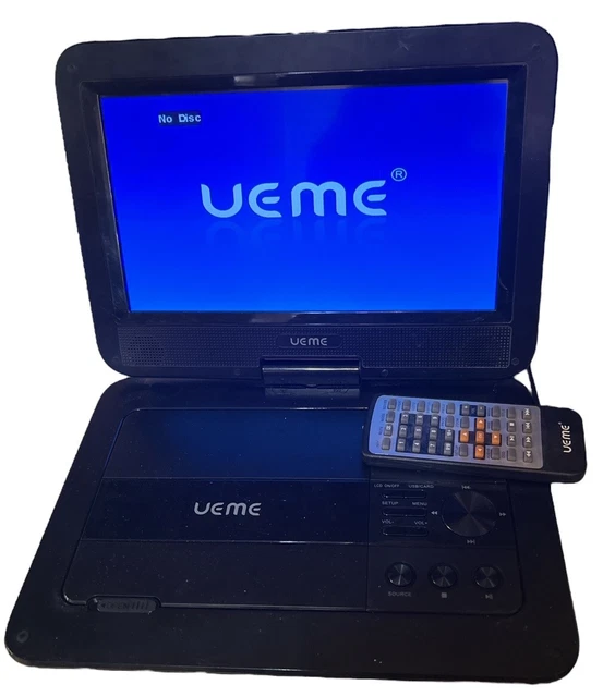 UEME PORTABLE DVD Player for Car with 10.1" HD Swivel Display Screen w ...