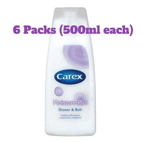 CAREX SHOWER GEL Cream (Moisture) - 500ml x 6 £11.95 - PicClick UK