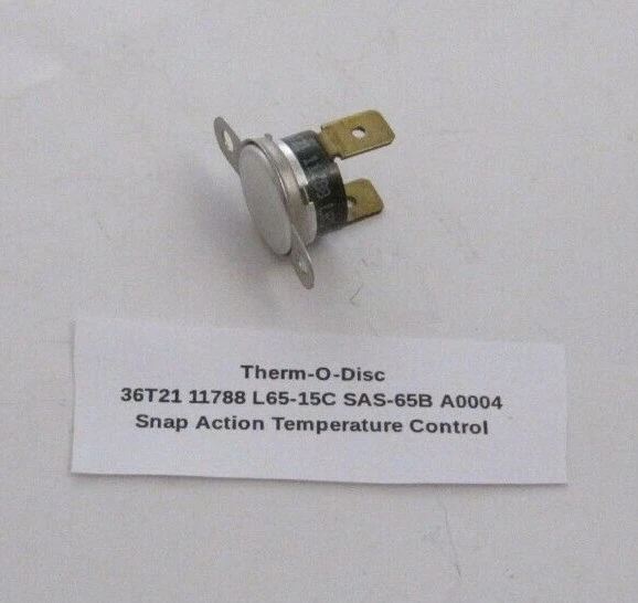 THERM-O-DISC 36T21 11788 L65-15C SAS-65B A0004 Snap Action Temperature ...