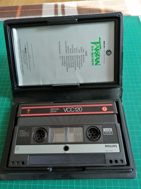 PHILIPS V2000 VIDEO tape Philips VCC120 TARZAN THE APE MAN Bo Derek Pre ...
