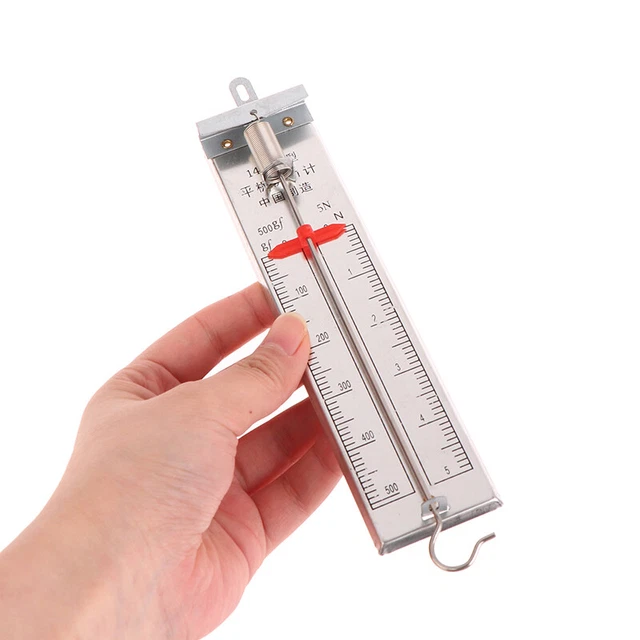 NEWTON GRAM DYNAMOMETER 5N Spring Scale Balance Tubular Teaching ...