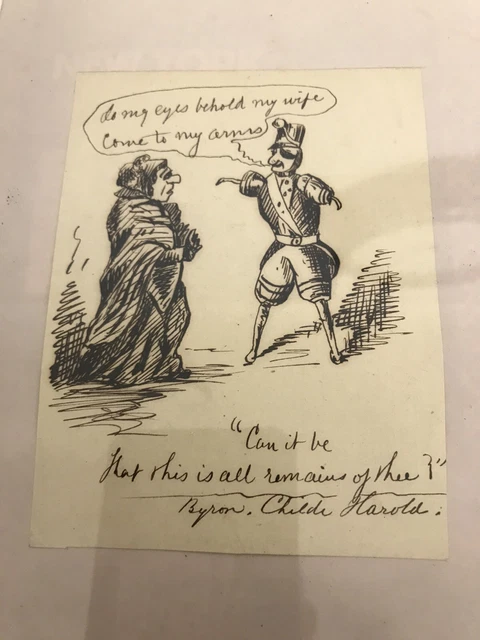 ORIGINAL NAPOLEONIC ERA drawing of a legless & armless french / russian ...