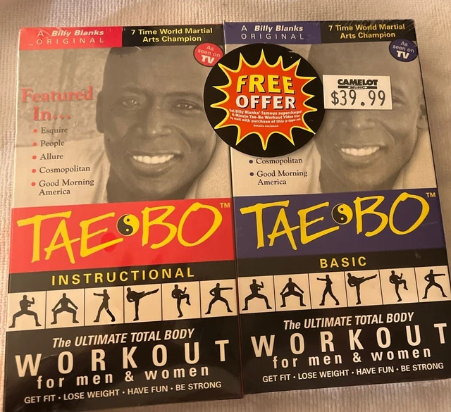 VINTAGE 1998 TAE BO Workout VHS Tapes - Basic, Instructional / new ...