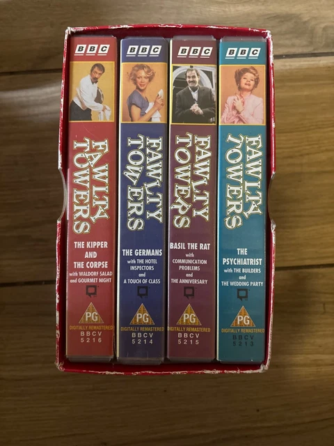 FAWLTY TOWERS VIDEO boxset vhs complete series, 4 video tapes 90s ...