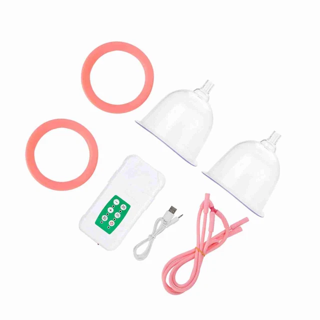 POWERFUL VACUUM BREAST Enlargement Machine Electric Double Cup USB ...
