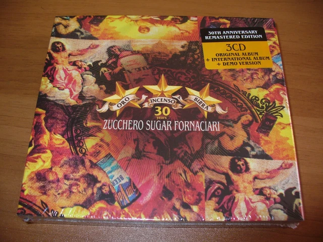 BOX 3 CD Zucchero Oro Incenso E Birra 30Thanniversary Album Sigillato ...
