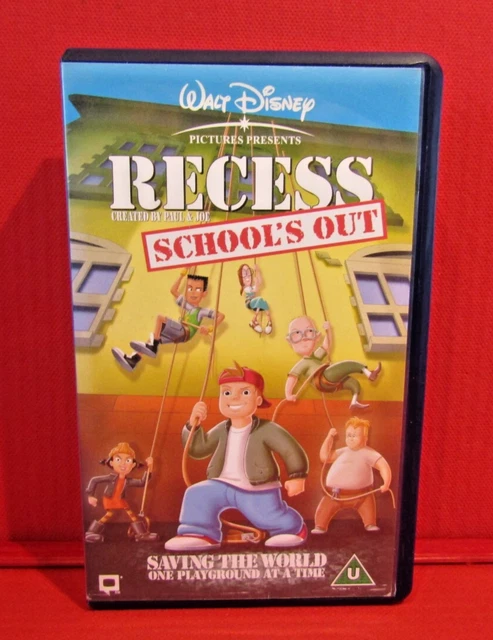 RECESS SCHOOL'S OUT Walt Disney VHS Video Tape in Original Disney Case ...