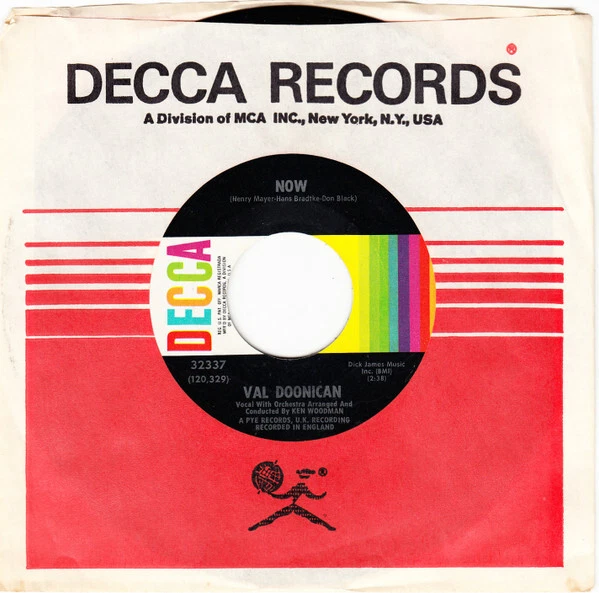 VAL DOONICAN - Now / The Sun Always Shines When You're Young - D ...