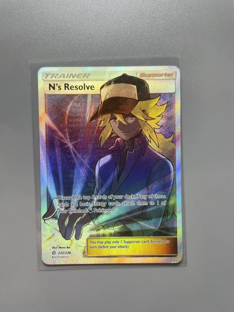 POKEMON JCG : N’s Resolve 232/236 Cosmic Eclipse Full Art Trainer Ultra ... POKEMON JCG : N’s Resolve 232/236 Cosmic Eclipse Full Art Trainer Ultra ...