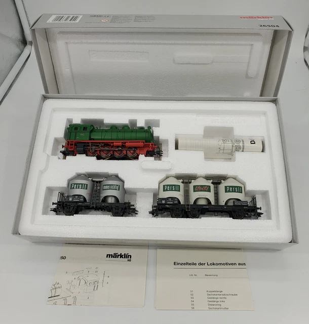 MÄRKLIN H0, 26504, Dampflok BR PAUL, Zugpackung "Henkel", OVP, Digital ...