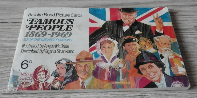 BROOKE BOND PICTURE Cards Famous People full set in official album. EUR ...