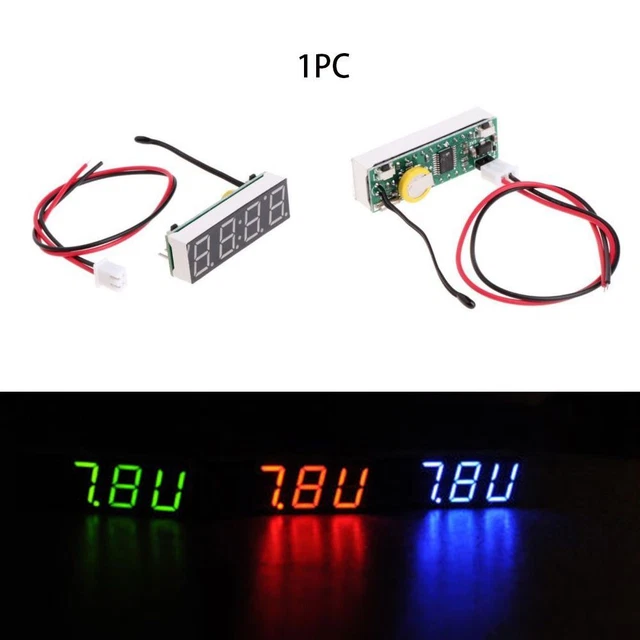 MINI WATCH THERMOMETER LED Display Digital Timer Car Electric Clock £5. ...