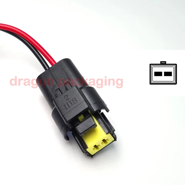 2 PIN ALTERNATOR Repair Plug Bosch Valeo Connector Pl12-Wl with wires £ ...