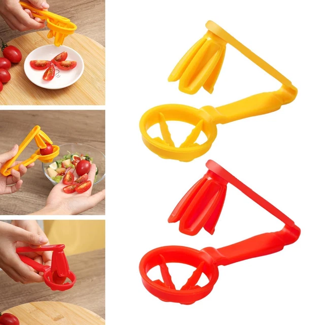 MANUAL CUT GADGET, Tomato Cutter Fruit Vegetable Salad , Fruit Grape ...