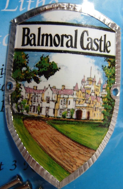 SCOTLAND BALMORAL CASTLE new badge mount stocknagel hiking medallion ...