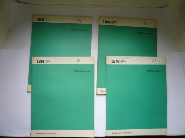 IBM MANUELS EN Français de formation au FORTRAN en 4 tomes, 1968 EUR 19 ...