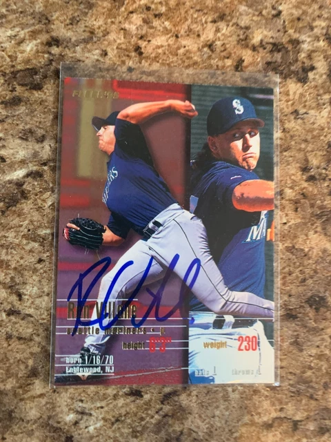 MISE À JOUR automatique Seattle Mariners signée 1995 Ron Villone # U-78 ...