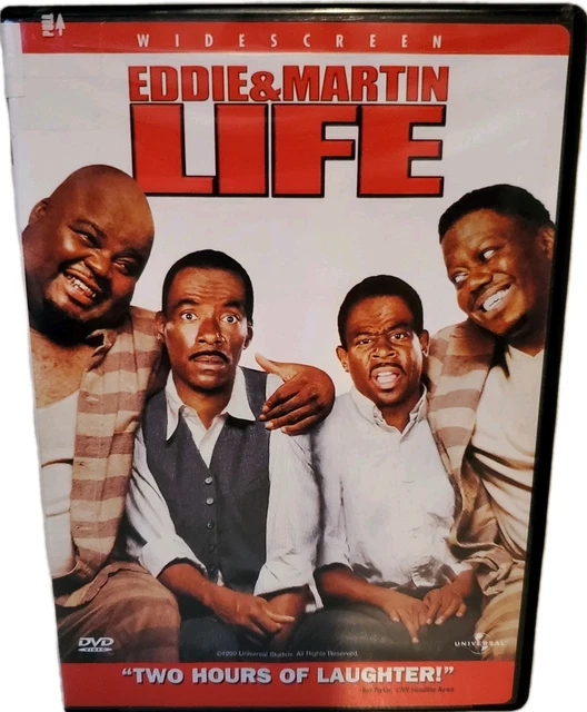 LIFE 1999 (DVD, 2009 Widescreen) Universal, Martin Lawrence, Eddie ...