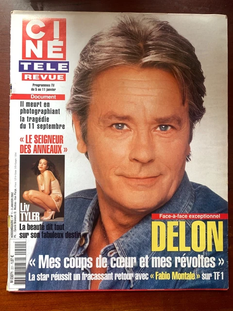 CINÉ TÉLÉ REVUE 3/01/2002; Alain Delon/ Liv Tyler/ Adieu Bécaud/ Tom Cruise EUR 4,50 - PicClick FR