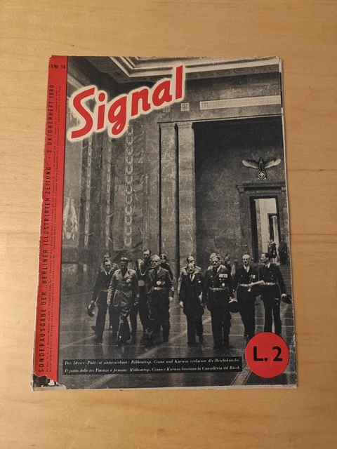 WW2 GERMAN ORIGINAL Signal magazine 2 October 1940 German Edition £9.50 ...