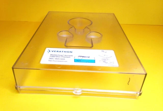 VERATHON BLADDERSCAN BVI 6x00 0620-0225 CALIBRATION PHANTOM CASE TOP ...