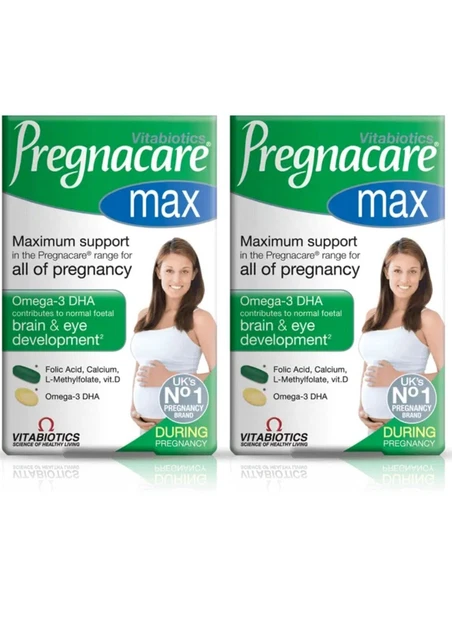 VITABIOTICS PREGNACARE MAX Tablets Plus Capsules Omega x 2 - 168 ...