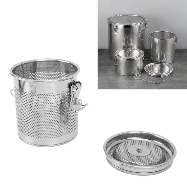 (GRANDE) INFUSORE DI spezie in acciaio inox palla di spezie colino da ...