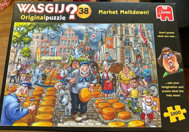 WASGIJ ORIGINAL NO,38 Market Meltdown 1000 Piece Jigsaw Puzzle £3.84 ...