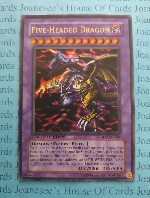 FIVE-HEADED DRAGON SD09-ENSS1 Ultra seltene Yu-Gi-Oh Karte Limited ...