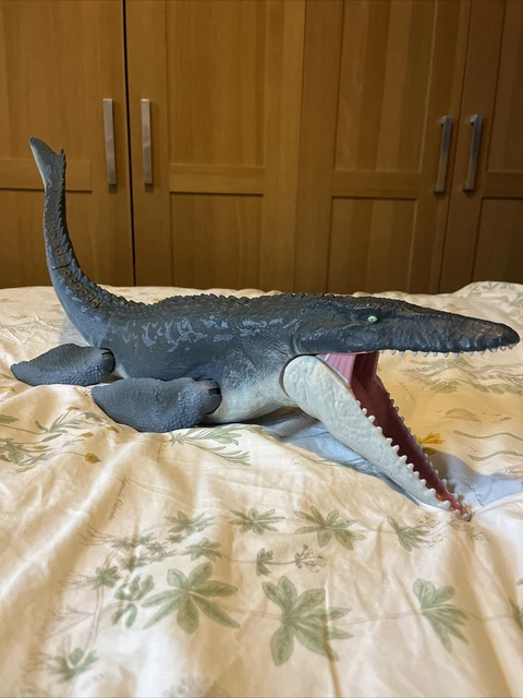 JURASSIC WORLD SUPER Colossal Mosasaurus Action Figure Huge Moving ...
