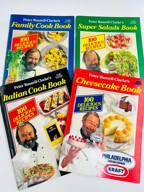 4 X VINTAGE Kraft Peter Russell-Clarke's Cookbooks (Paperback, 1990s ...