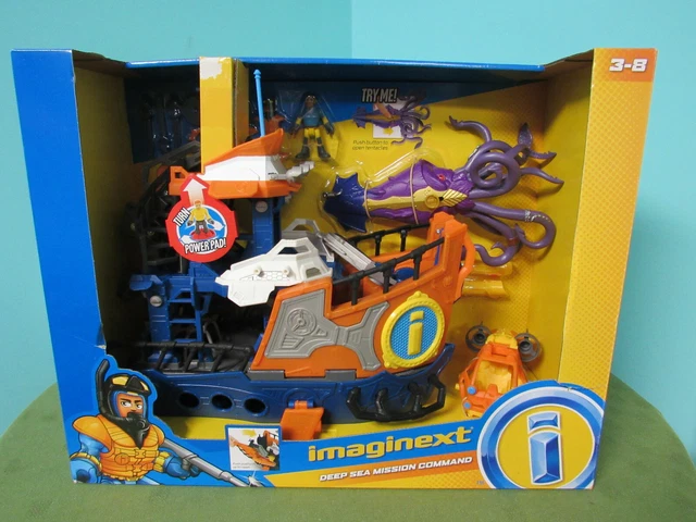 IMAGINEXT OCEAN ADVENTURE Deep Sea Mission Command Boat Action Figure ...