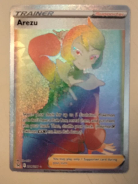 AREZU 204/196 FULL Art secret arc-en-ciel rare Lost Origin Trainer Pokémon JCG neuf dans sa ...