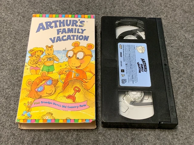 ARTHUR’S FAMILY VACATION Vhs Pbs Kids Tv 1999 Vintage Cartoon Marc ...