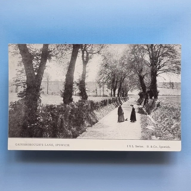 IPSWICH POSTCARD C1910 Real Photo Gainsborough Lane Edwardian Ladies Suffolk $24.96 - PicClick AU