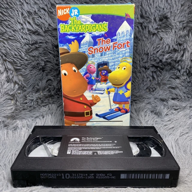THE BACKYARDIGANS THE Snow Fort VHS Tape 2005 Nick Jr Nickelodeon Kids ...