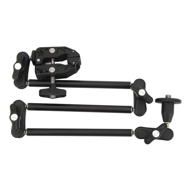 ADJUSTABLE ARTICULATING FRICTION Arm Super Clamp With 1/4 Inch 3/8 Inch ...