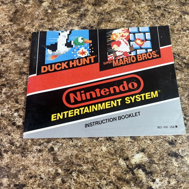 Nintendo Nes Mh Usa Instruction Booklet Manual Only Super Mario Bros